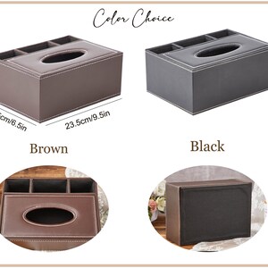Personalized Leather Remote Caddy,custom Leather Tissue Box,remote ...