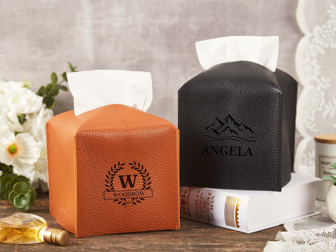 Modern Tissue Box Cover Square,leather Tissue Box,tissue Box Cover With ...