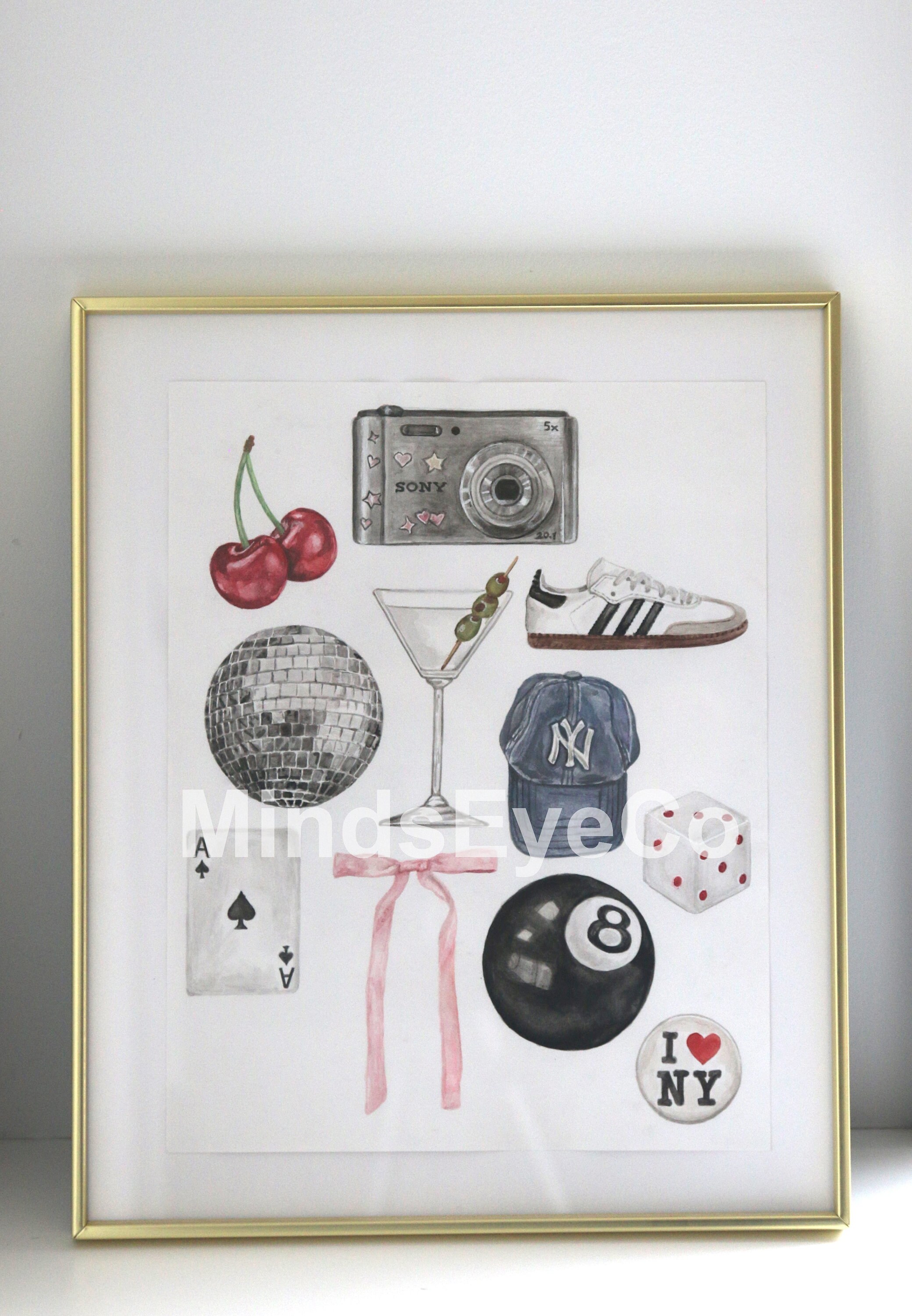 The Pinterest Girl Watercolor Printable Wall Art - Etsy