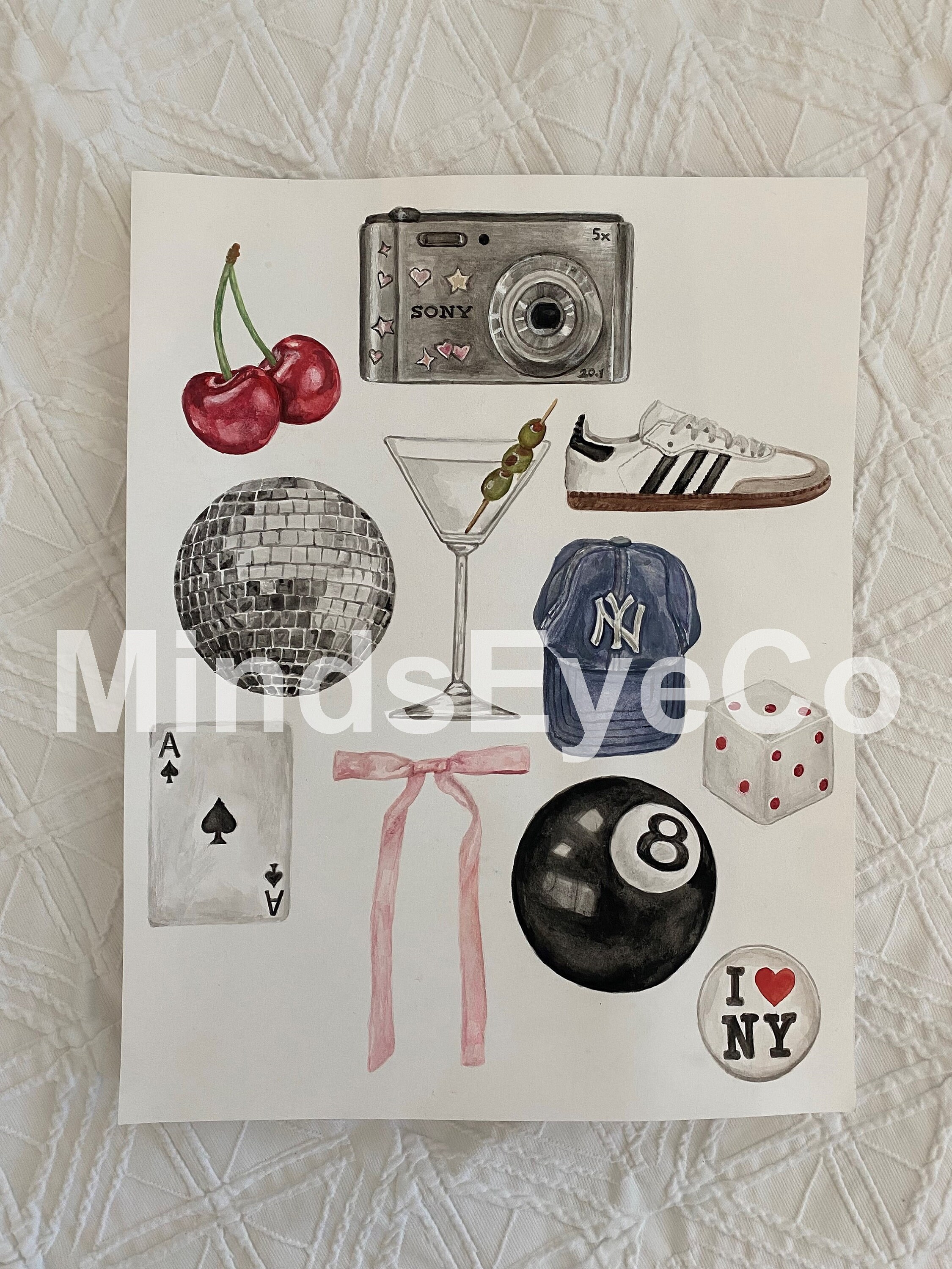 The Pinterest Girl Watercolor Printable Wall Art - Etsy