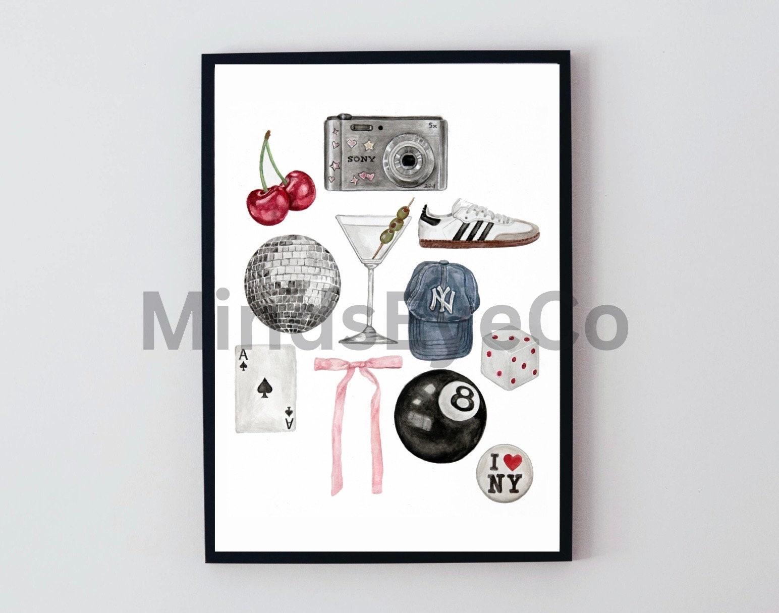 The Pinterest Girl Watercolor Printable Wall Art - Etsy