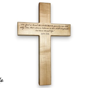 Custom Wall Crosses | Engraved Bible Verse - Etsy