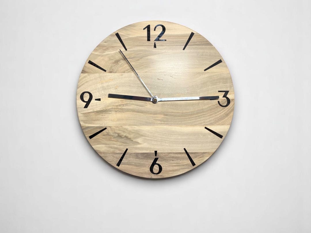 Holly Hardwood Clock - Handmade - Etsy
