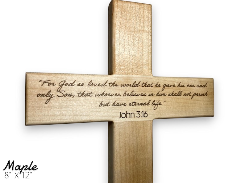 Custom Wall Crosses | Engraved Bible Verse - Etsy