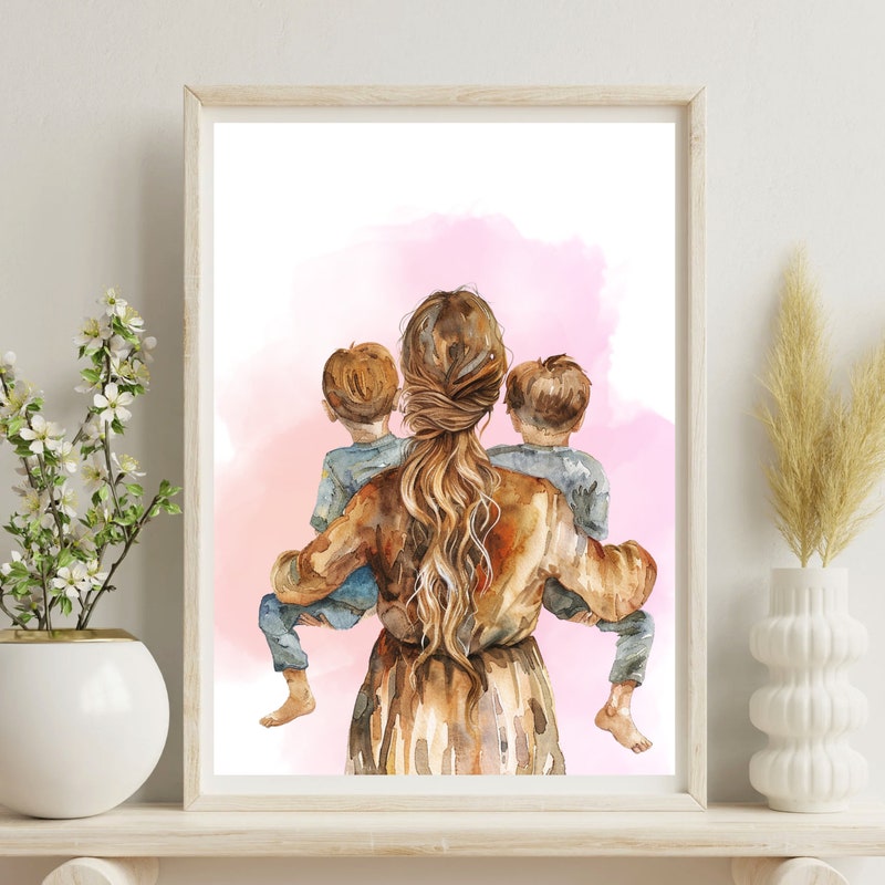 Mutter und zwei söhne - Etsy.de