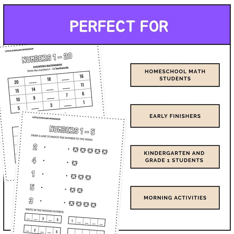 Grade 1 Math Workbook: Counting, Place Value, Number Patterns (PDF ...