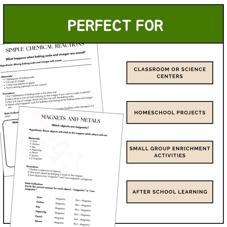 Grade 1 Science Experiments Workbook | 15 Hands-on STEM Activities (PDF ...