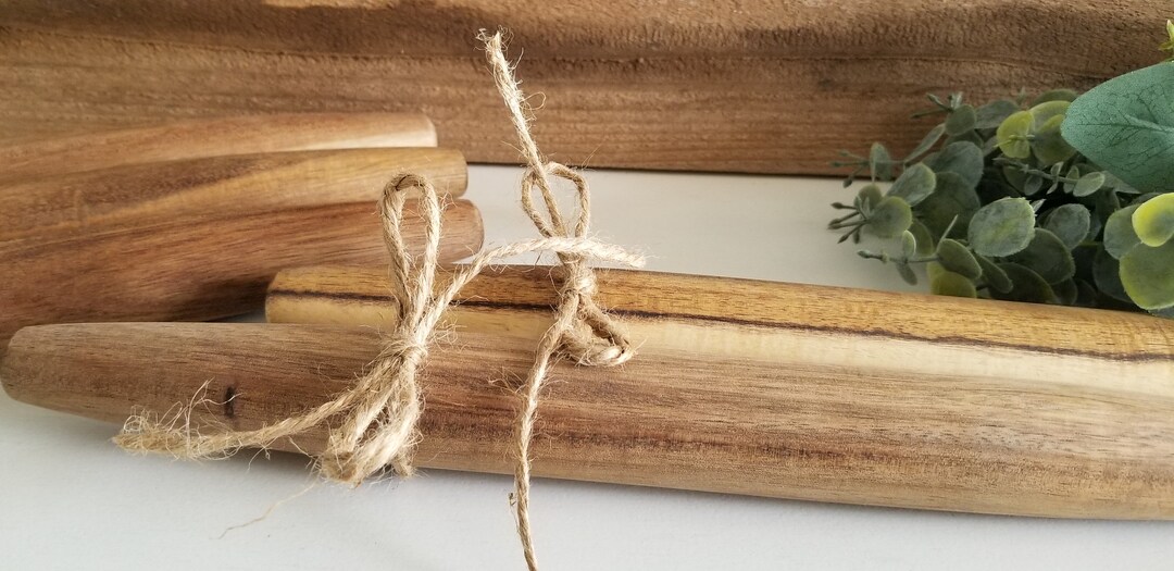 Acacia Wood Rolling Pin. Engraved Rolling Pin. Personalized Rolling Pin ...