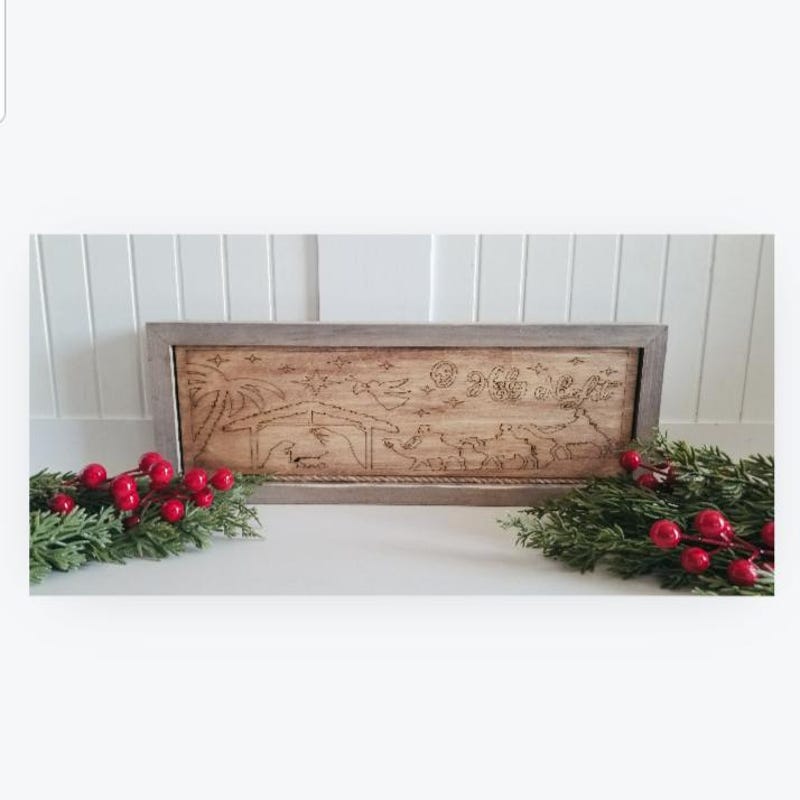 Nativity Sign - Etsy