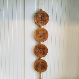 Scripture Sign. Set of 4 Wooden Plaques. Personalized Wooden Plaques ...