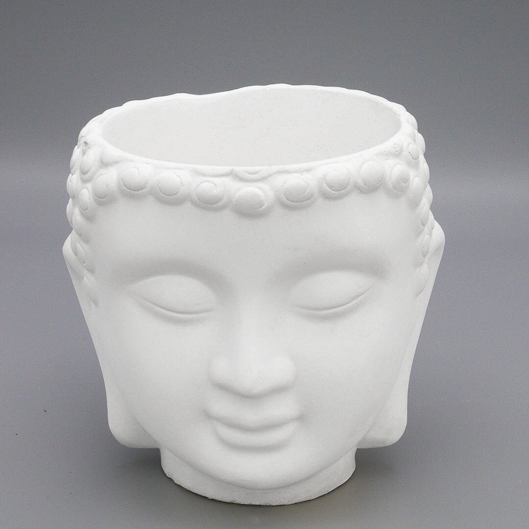 White Buddha Planter - Etsy