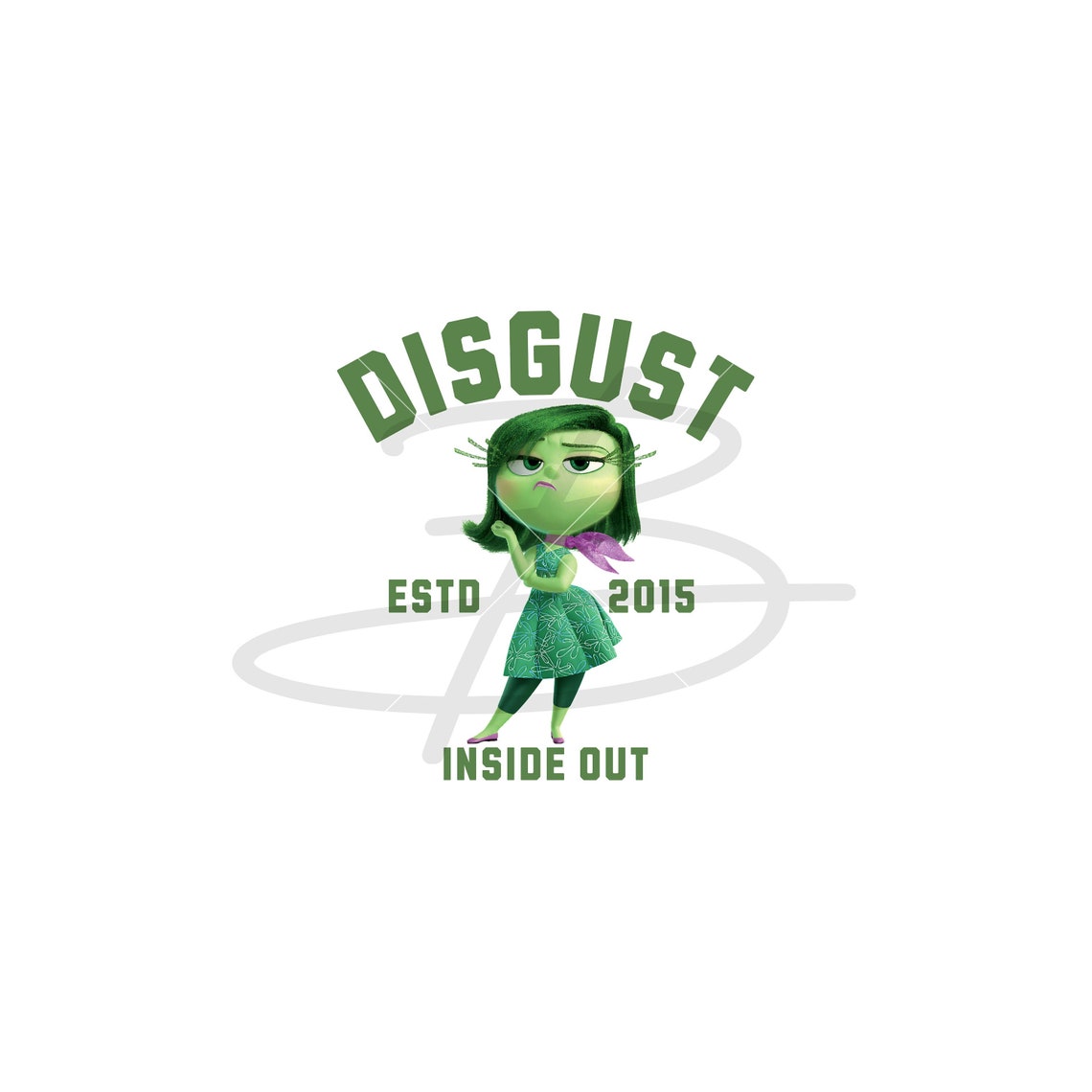 Inside Out DISGUST PNG - Etsy