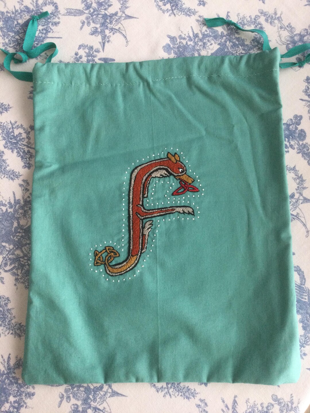 Medieval Hound Letters E, F,G,J,K,S Original Embroidery Ready to Use ...