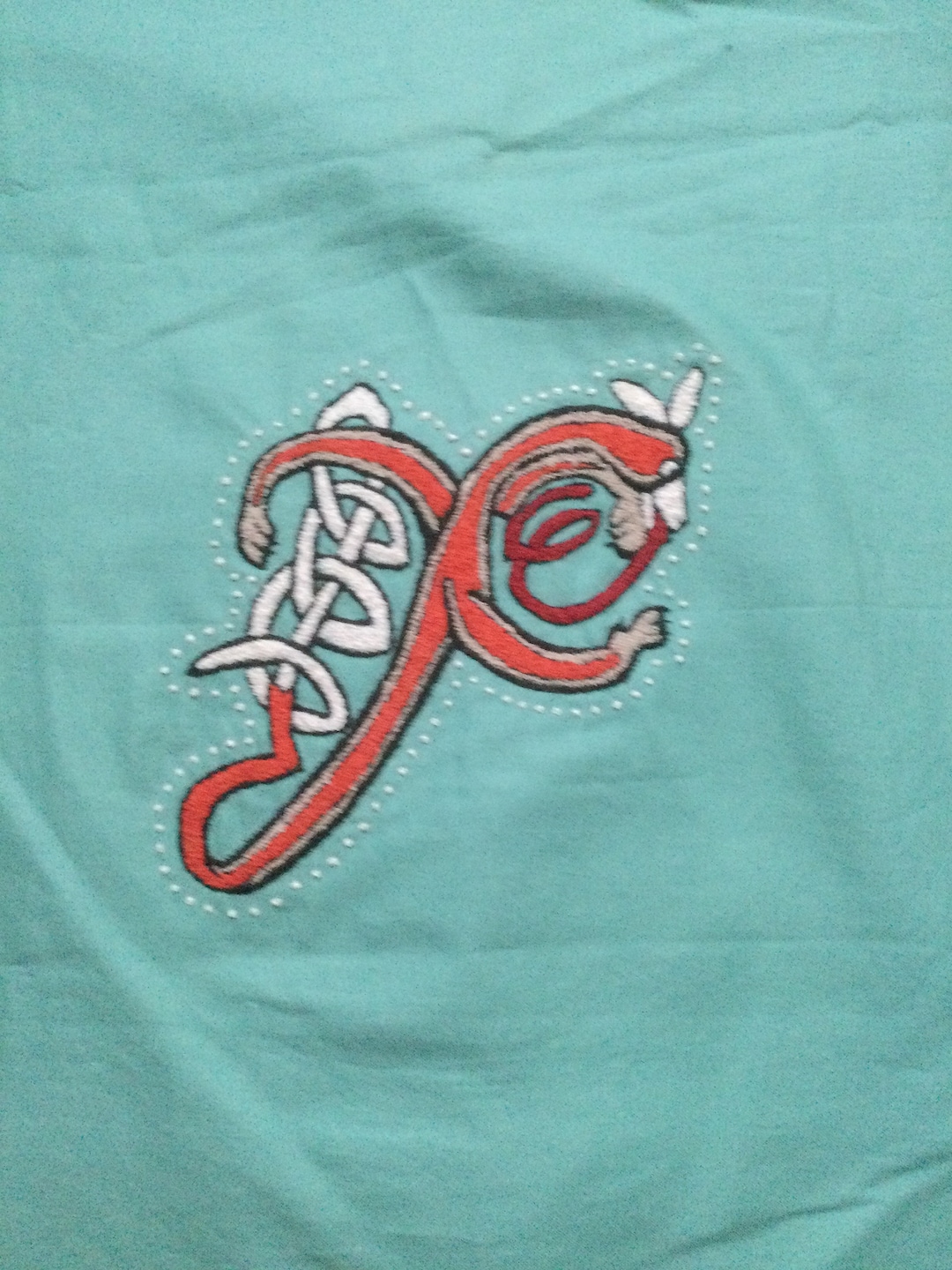 Medieval Inspired Fox Letters X Y Z Original Embroidery Panel - Etsy