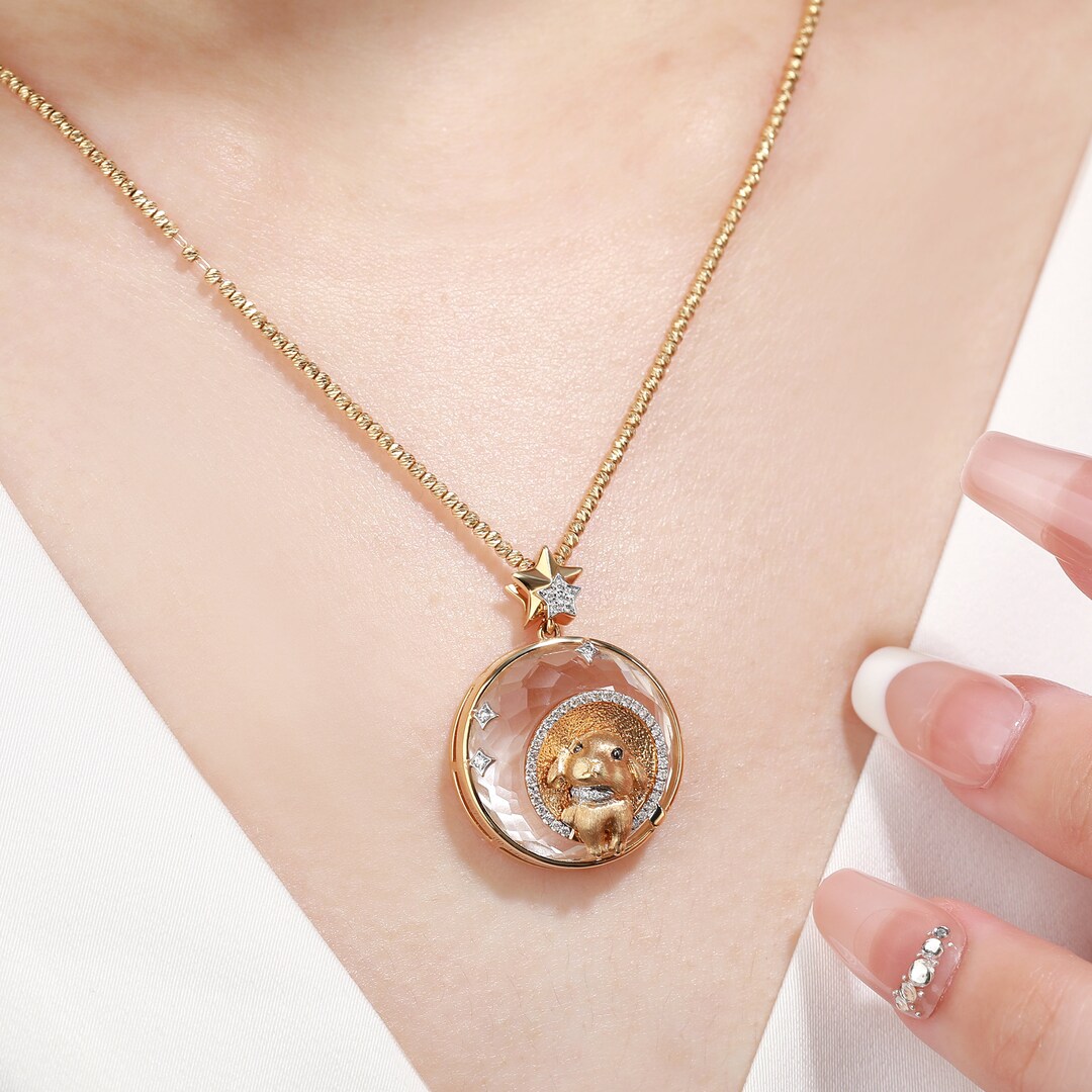 Unique Diamond Pendant , 18k Solid Gold Pendant, Unique Engagement ...
