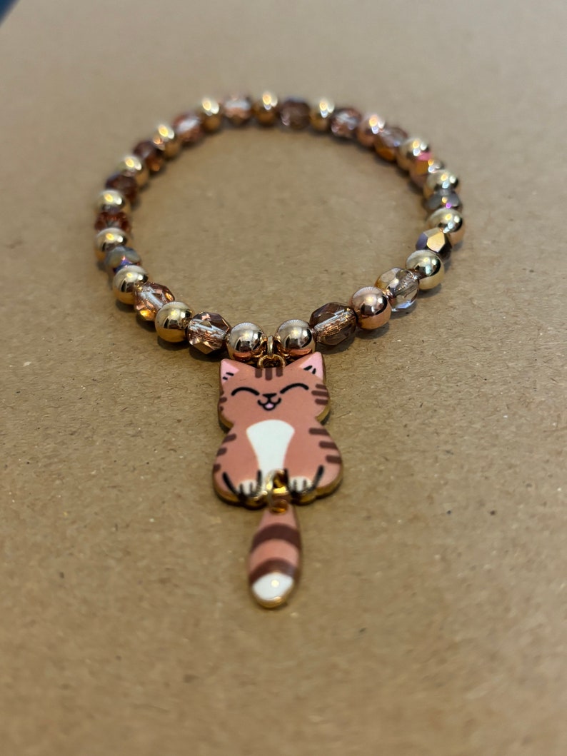 Cute Cat Stretch Bracelet - Etsy