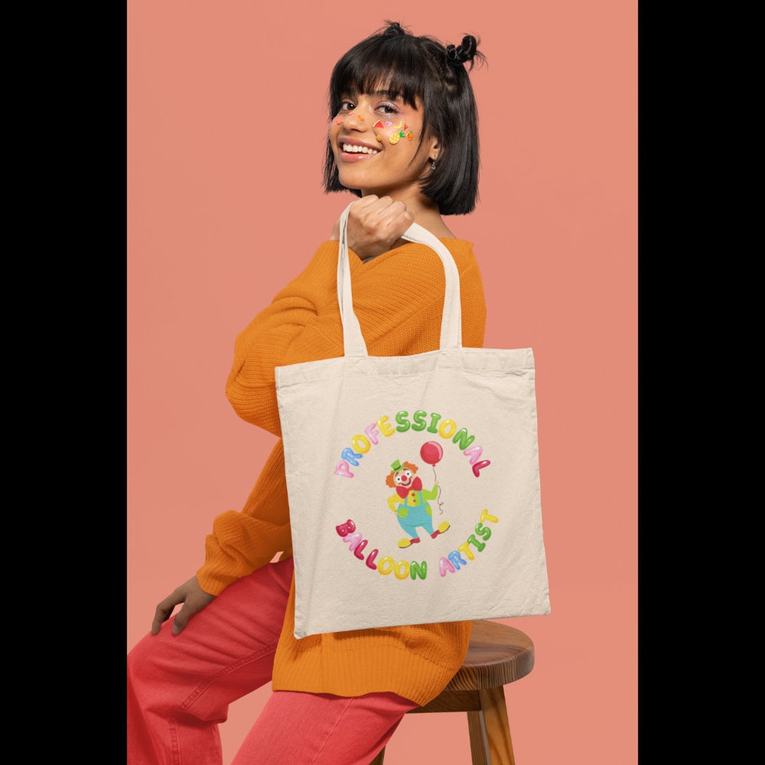 Clowncore Kidcore Tote Bag, Circus Theme Shoulder Bag, Bold Statement ...