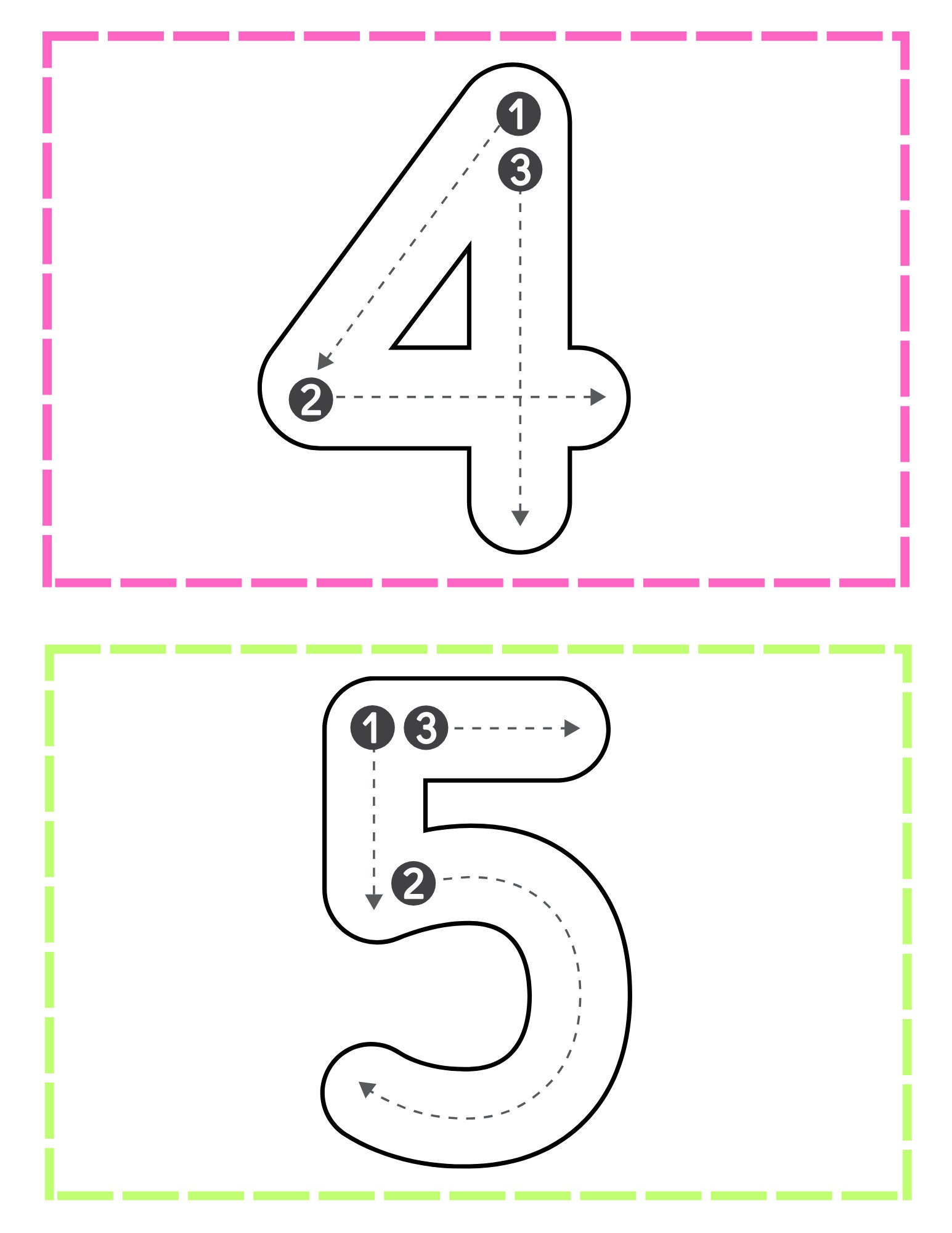 EDITABLE Fun Numbers Tracing Adventure, Numbers Tracing, Handwriting ...