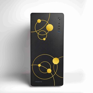 PC Case, Tacen ENSIS, Cyber, Holographic, Aesthetic, Futuristic, Black ...