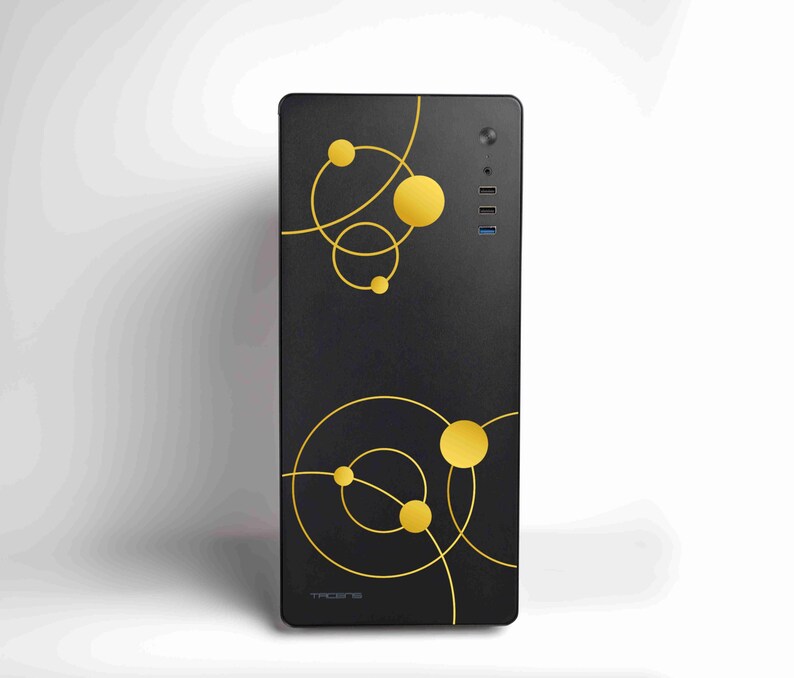 PC Case, Tacen ENSIS, Cyber, Holographic, Aesthetic, Futuristic, Black ...