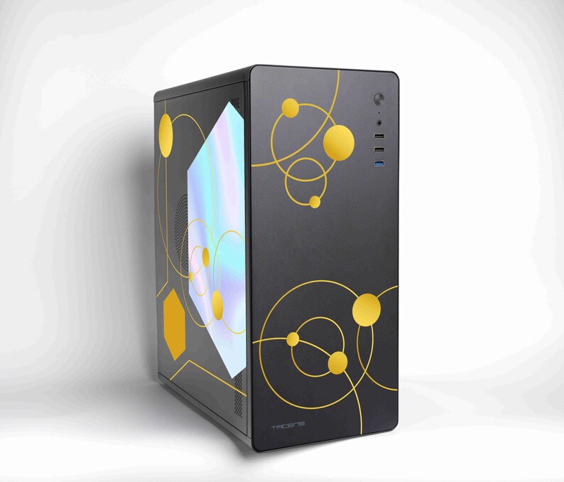 PC Case, Tacen ENSIS, Cyber, Holographic, Aesthetic, Futuristic, Black ...