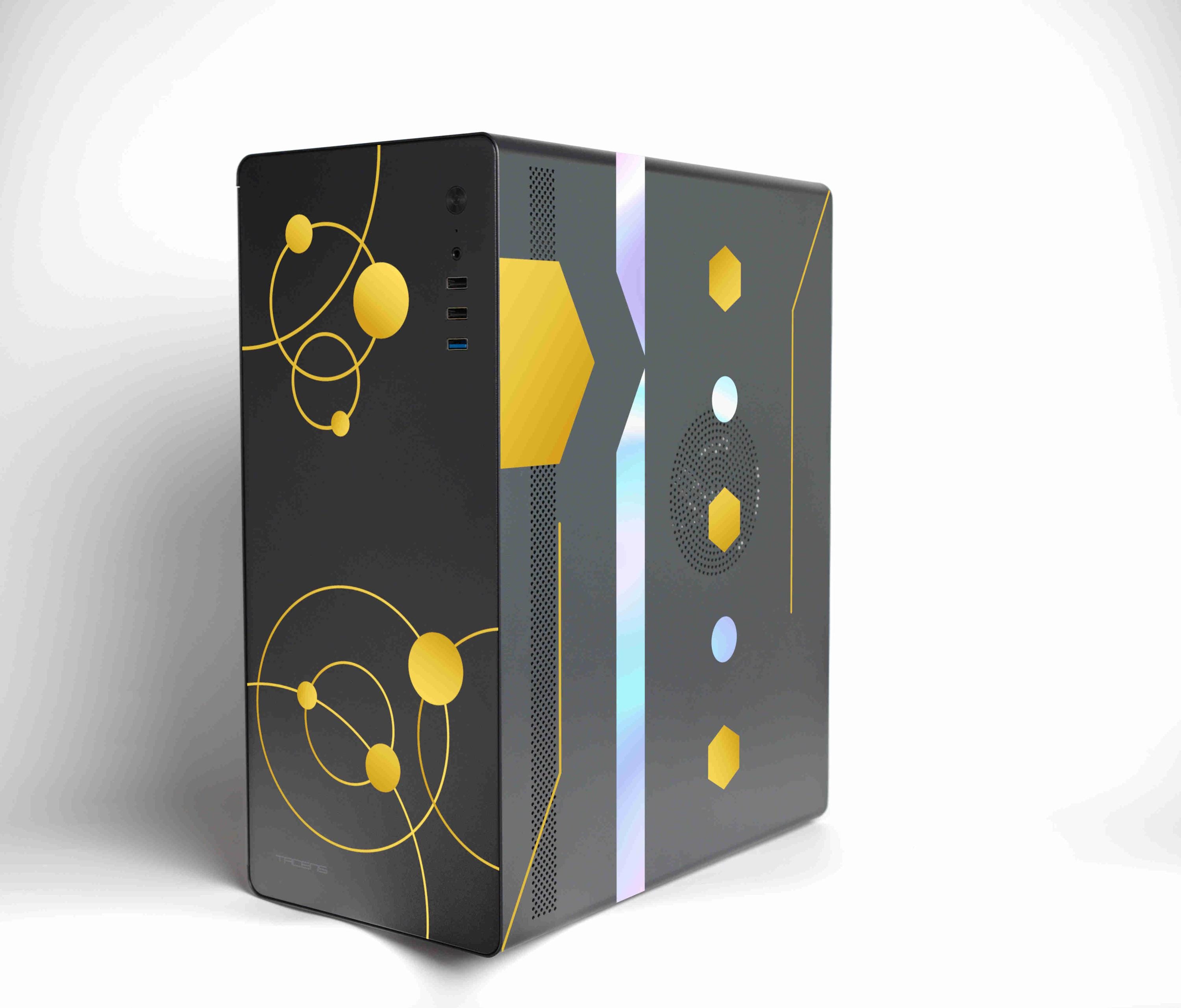 PC Case, Tacen ENSIS, Cyber, Holographic, Aesthetic, Futuristic, Black ...