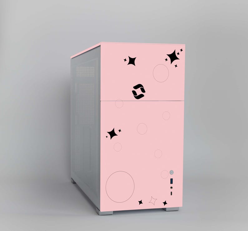 PC Case, Jonsho D31 STD, Pastel Pink Color - Etsy