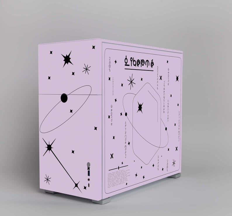 PC Case, Jonsho D31 STD, Pastel Purple Color - Etsy