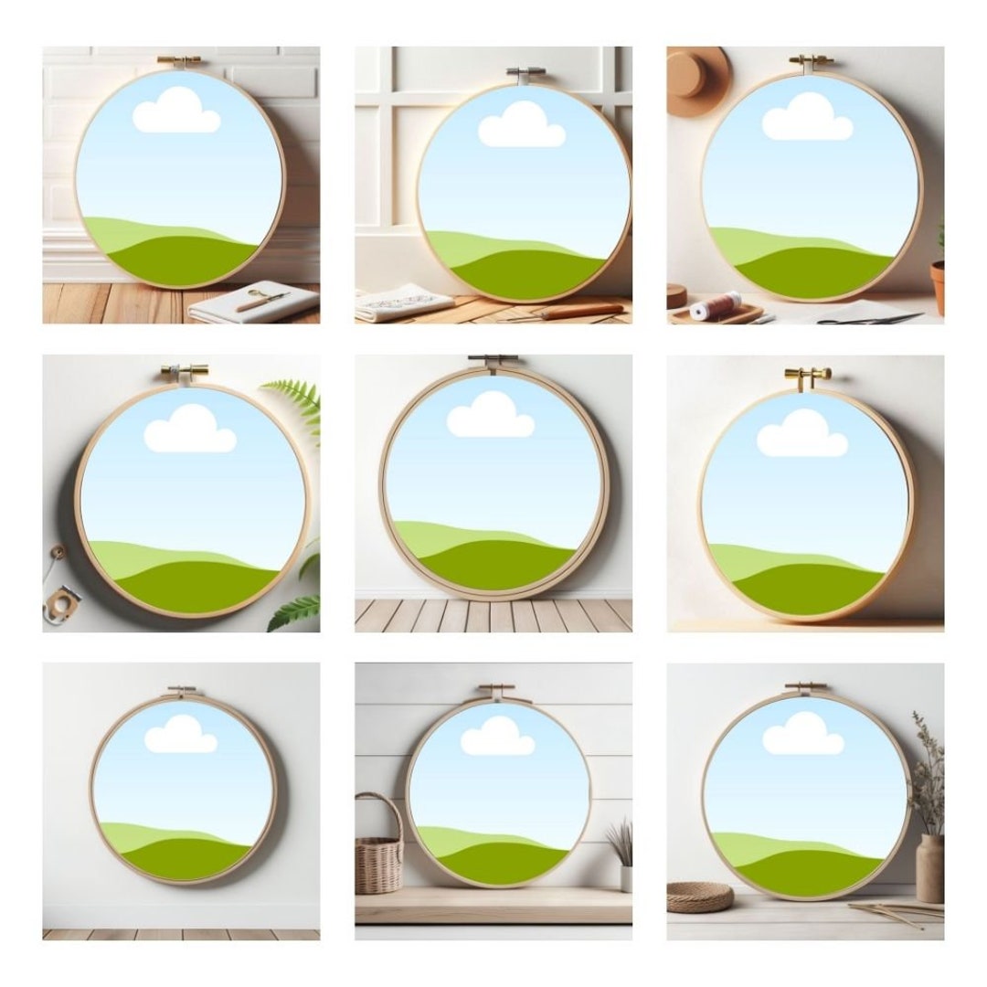 Cross Stitch Bundle Mockups Cross Stitch Mockup Photo Template Cross ...