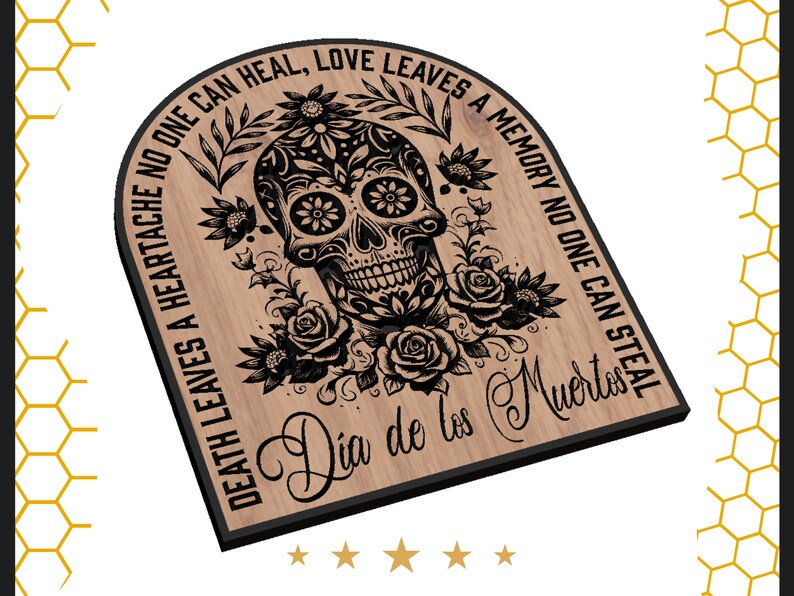 Day of the Dead Sugar Skull SVG | Floral Dia De Los Muertos Vector ...