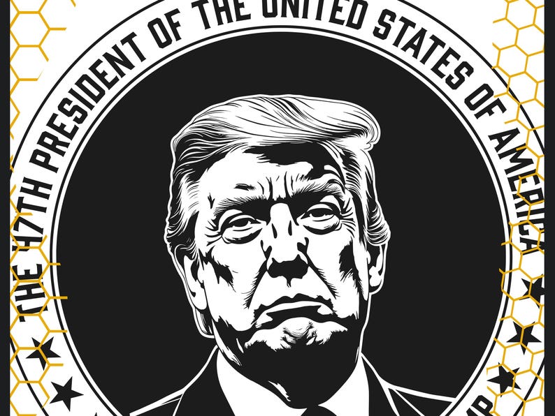 President Trump Vector File | Patriotic CNC Laser Cut File (digital ...