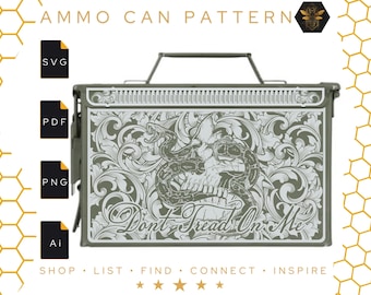 Don’t Tread on Me Ammo Can Laser File - Etsy