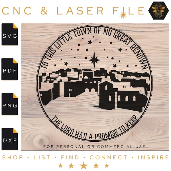 Town of Bethlehem Svg - Etsy