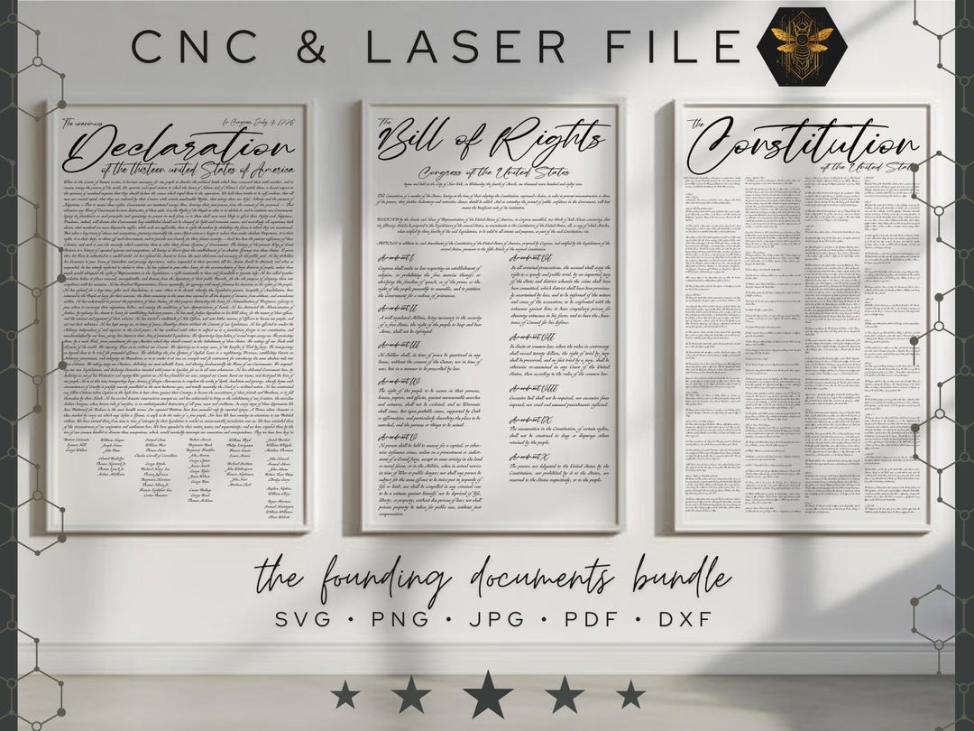 Founding Documents Bundle | United States Bill of Rights Svg ...