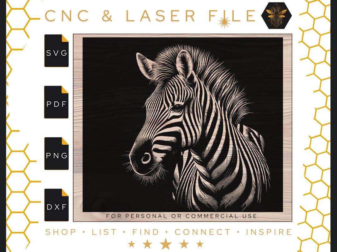 Zebra Digital Art High Detail Svg | Zebra SVG | Zebra Vector File ...