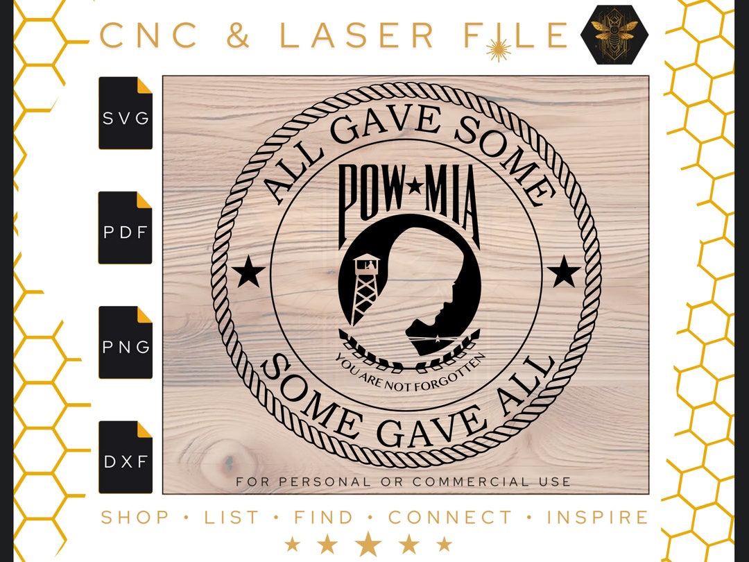 POW SVG | Some Gave All - All Gave Some | Patriotic Files | Military ...