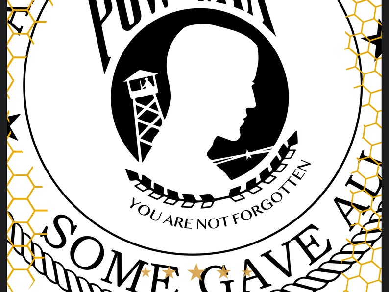 POW MIA Patriotic SVG | Military Vector Files (digital Download) - Etsy