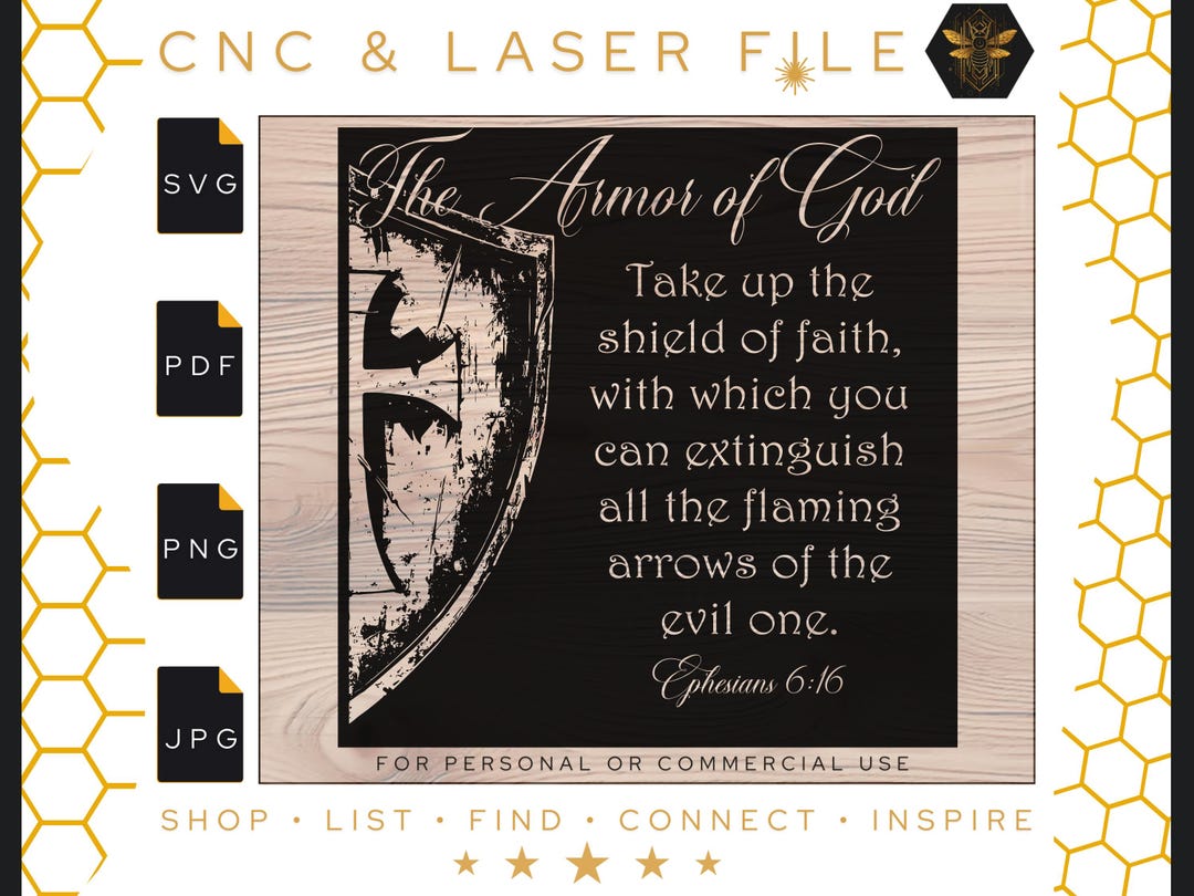 The Armor of God - Shield of Faith SVG | Shield of Faith Svg File ...