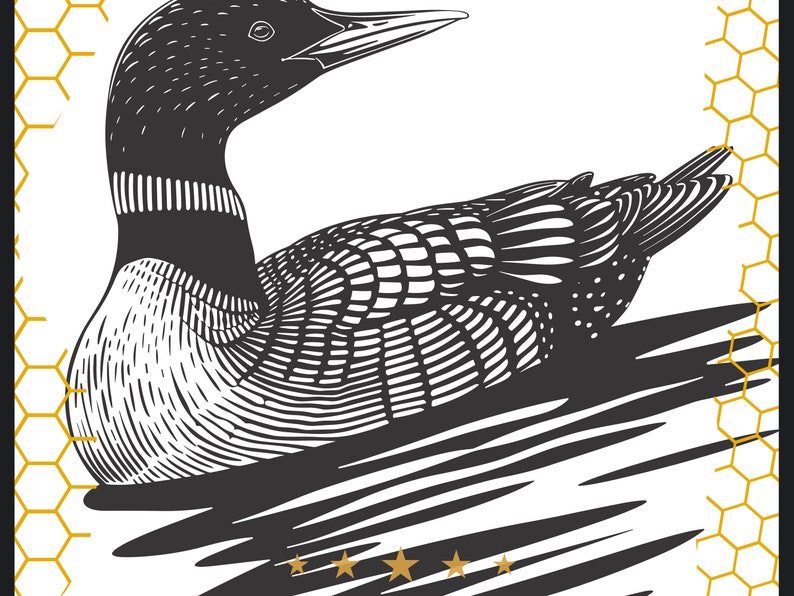 Common Loon Vector File No.2 Svg | Loon Svg | Loon Hunting Svg File ...