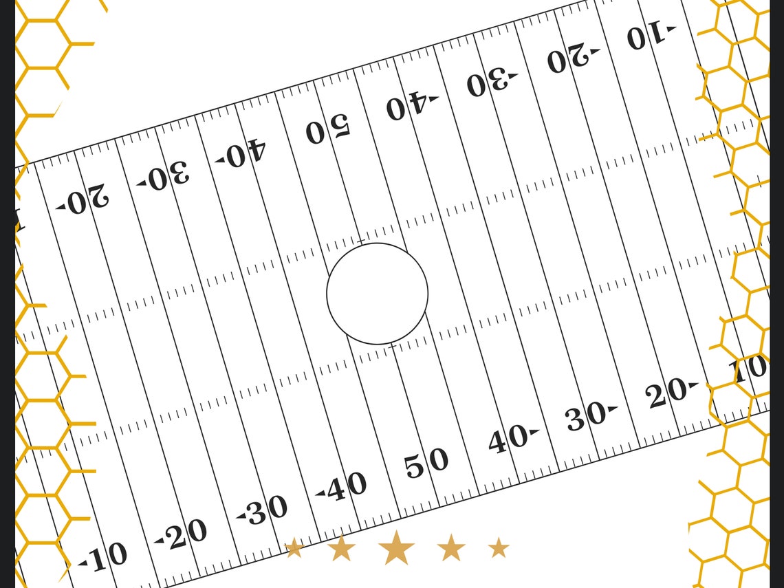 Football Field Blank CNC & Laser File | Football Field Svg | Football ...