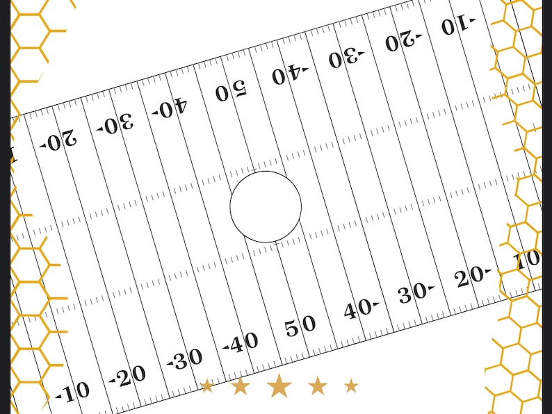 Football Field Blank CNC & Laser File | Football Field Svg | Football ...