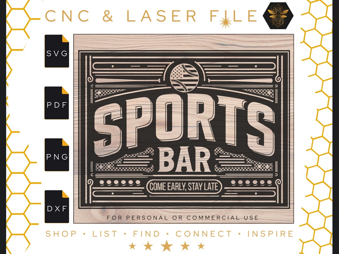 Sports Bar Sign | Home Bar Decor | Sport | Baseball Bar File | Bar ...