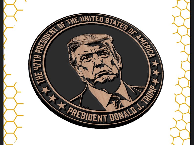 President Trump Vector File | Patriotic CNC Laser Cut File (digital ...