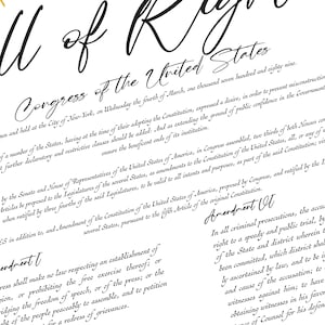 The United States Bill of Rights Svg | the Bill of Rights Printable ...