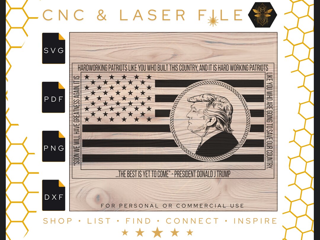 President Donald J Trump Quote Svg | Patriotic Vector Files | President ...