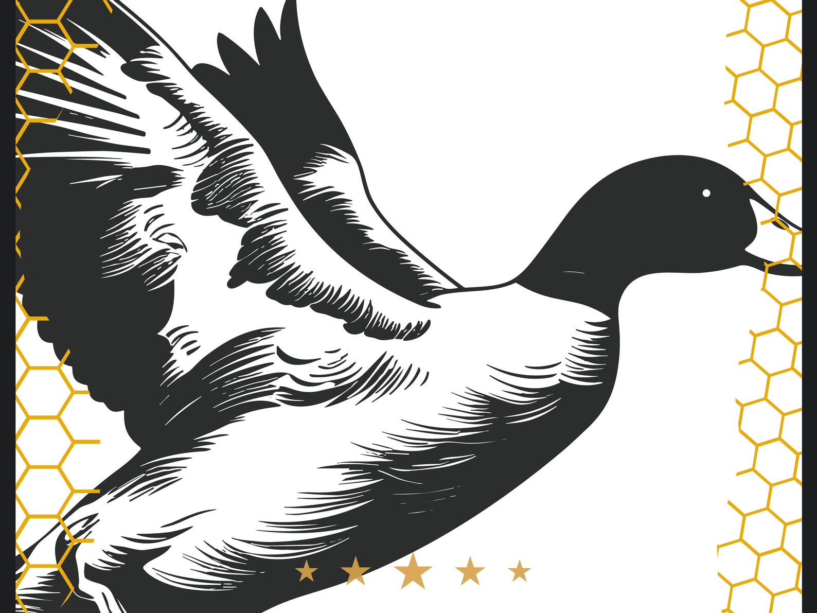 Flying Duck Vector File Duck Svg Duck Hunting Svg File Detailed Duck ...