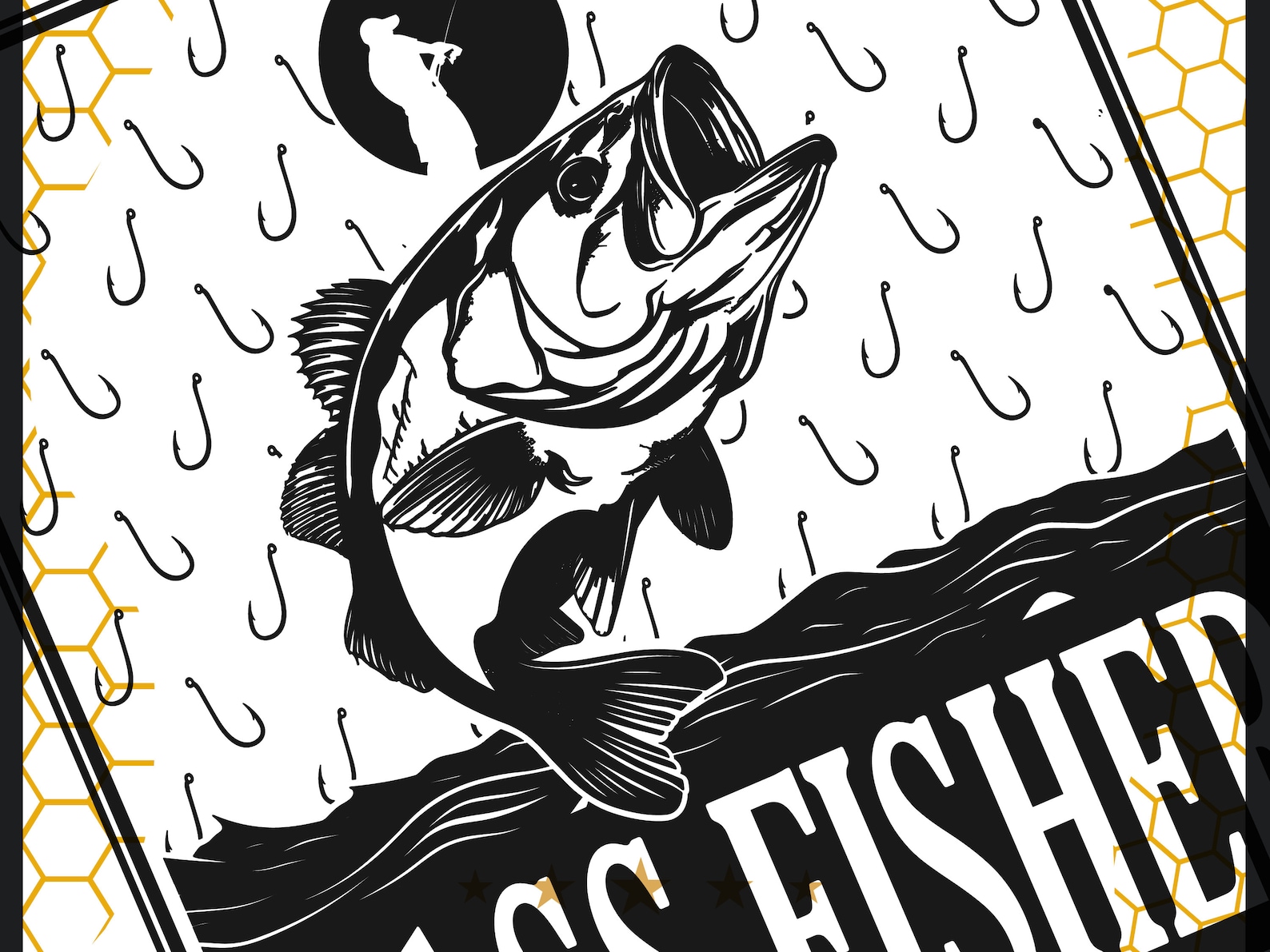 Bass Fisher Sign Bass Fisher Bass Fisher Svg Sign Bass Fishing Svg ...
