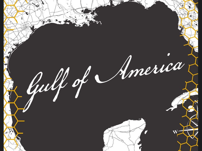 Gulf of America Map SVG | Laser Cut File (digital Download) - Etsy