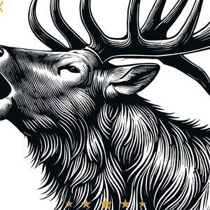 Elk Bugling Svg File | Elk Bugle SVG | Elk Calling Vector File | Elk ...