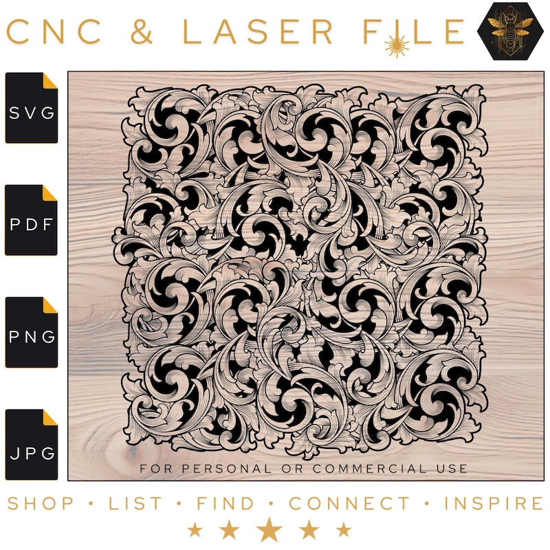 Scroll Leather Patterns - Etsy